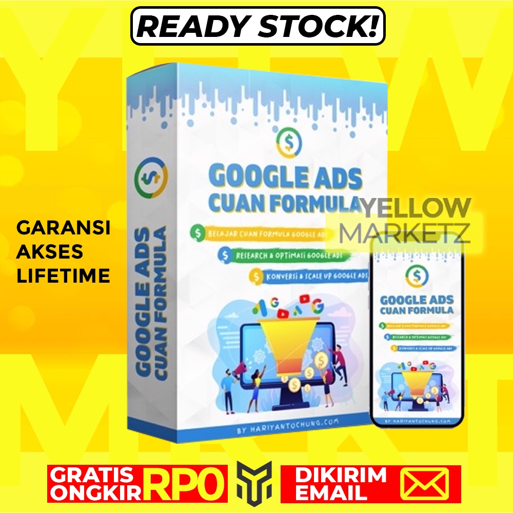 Jual GOOGLE ADS FORMULA - Belajar Google Ads Lengkap - Profit Tinggi Lewat Ngiklan di Google ...