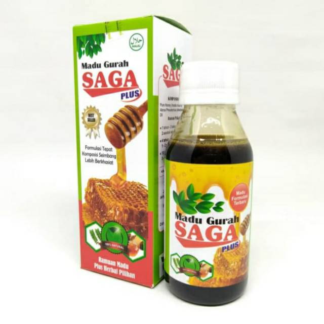 Jual Madu Gurah Saga plus untuk Batuk / Radang tenggorokan serta ...