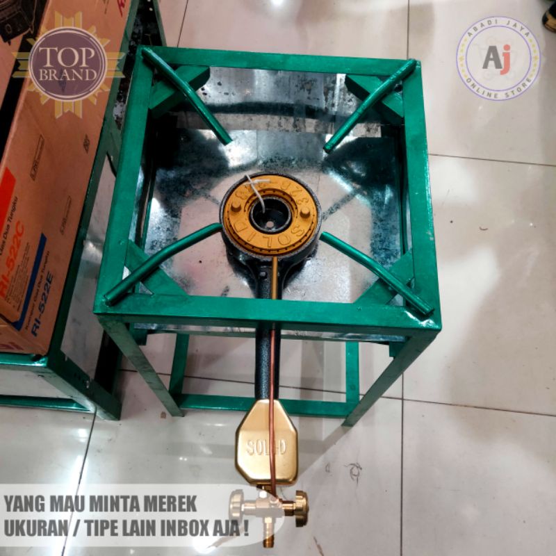 Jual kompor api besar high pressure solid 5b satu set plus kaki ...