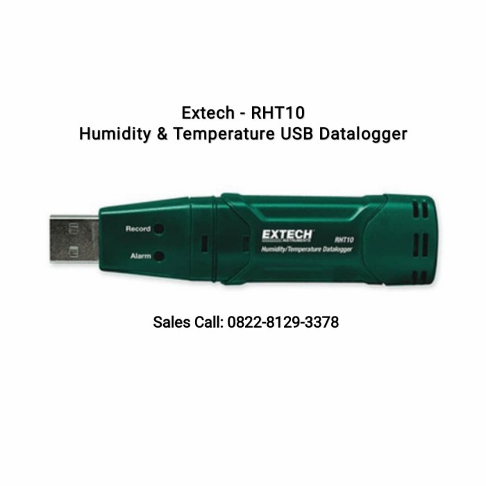 Jual Extech RHT10 Humidity and Temperature USB Datalogger | Shopee Indonesia