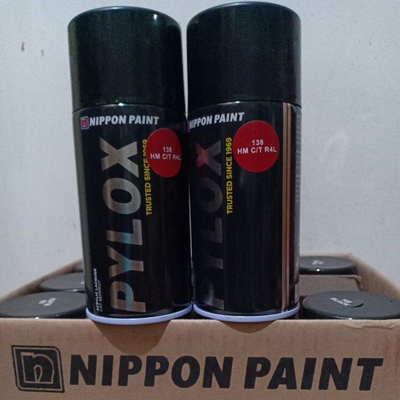 Jual cat semprot Pylox 138 red (warna candy tone) 300cc | Shopee Indonesia