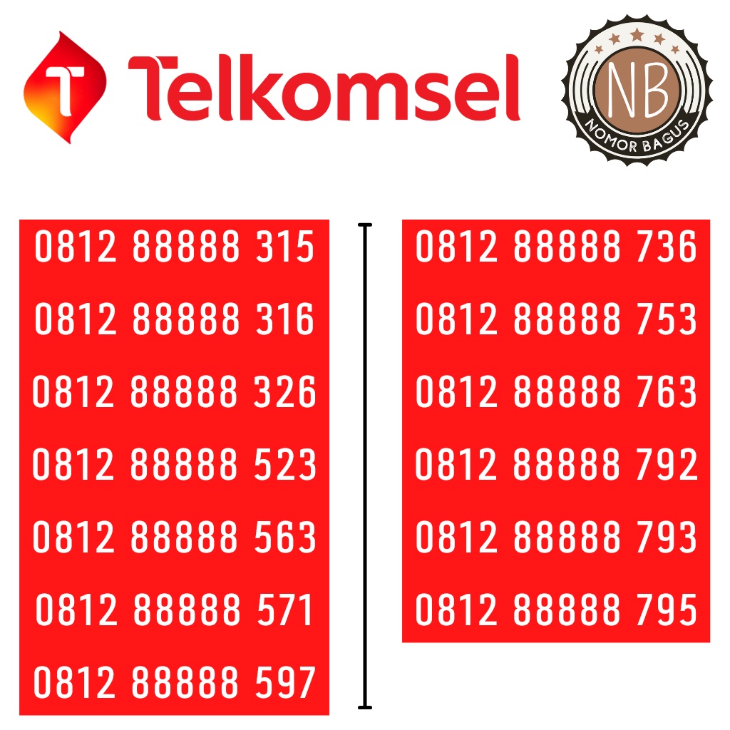 Jual Kartu perdana telkomsel simpati nomor cantik 88888 panca 8 hoki | Shopee Indonesia