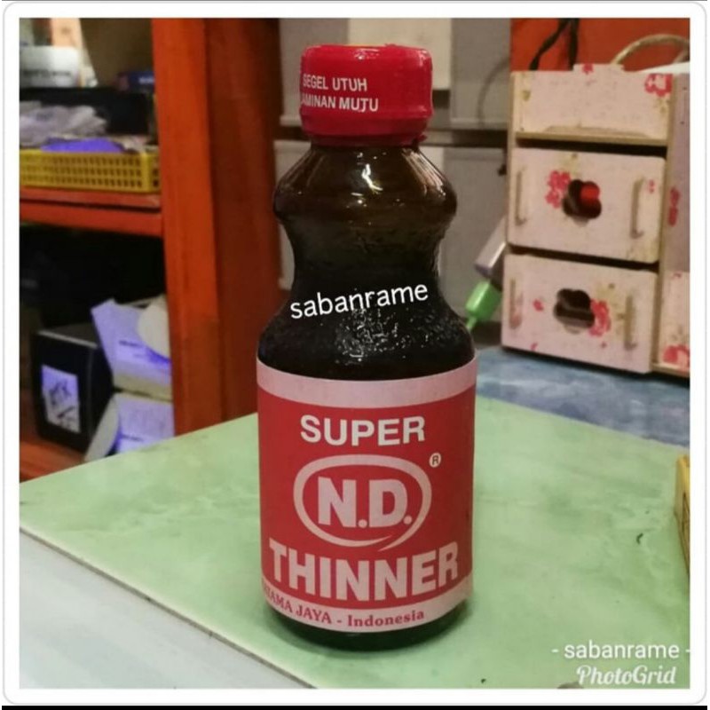 Jual THINNER ND SUPER BOTOL KECIL/ PENGENCER CAT MINYAK | Shopee Indonesia