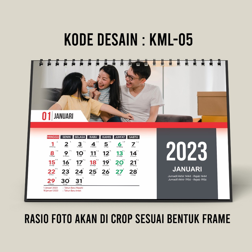 Jual Kalender Duduk Kalender Meja Custom Foto Sendiri Hardcover Jilid ...