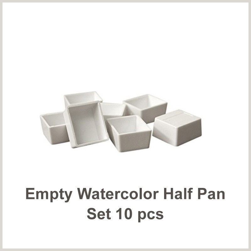 Jual Empty Half Pan Watercolor Set 10 pcs / Plastic Half-Pan | Shopee ...