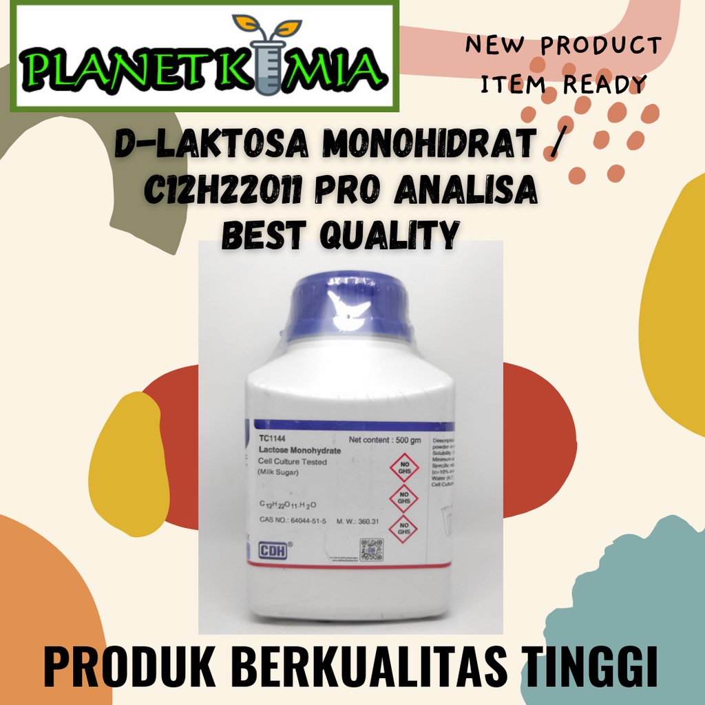 Jual D - Lactose Monohydrate / D - Laktosa Monohidrat Pro Analisa Merck ...