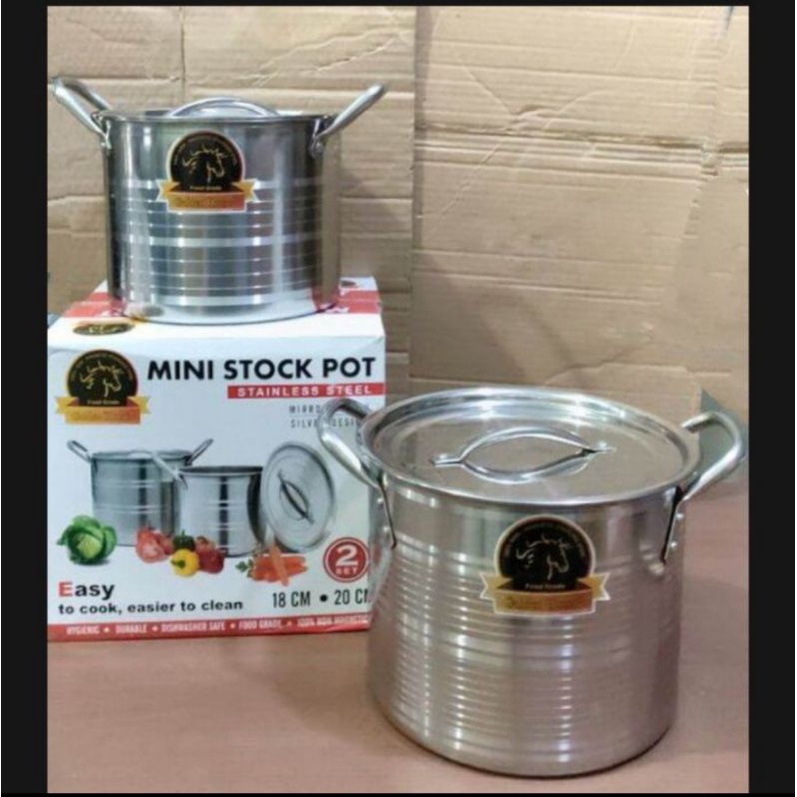 Jual Panci Stainles Kecil /Stok pot Stainles Mini / Panci Stainles ...