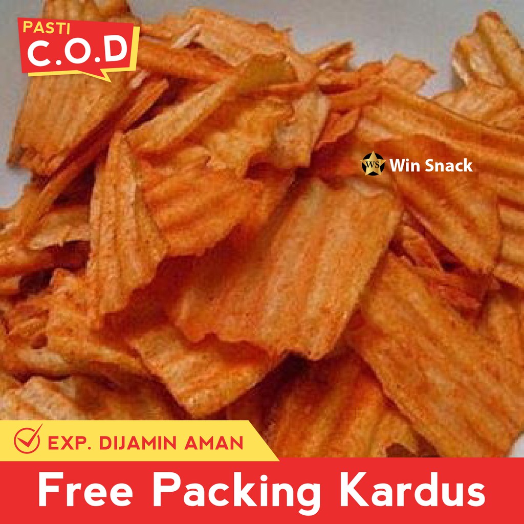 Jual TERLARIS snack kiloan makanan ringan serba pedas 250 gram jajanan ...