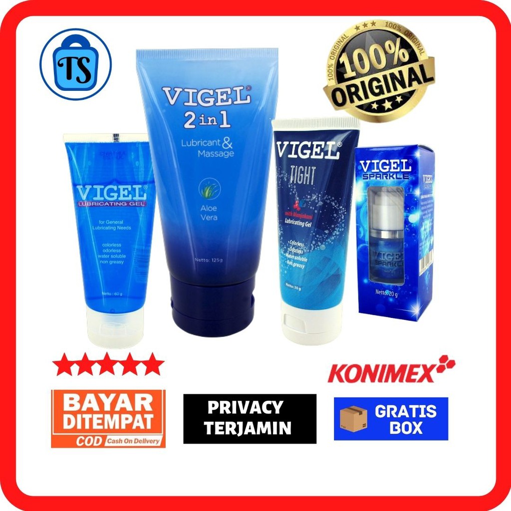Jual Vigel Lubricant Gel 30g, 60g, 2in1, Vigel Tight, Vigel Sparkle ...