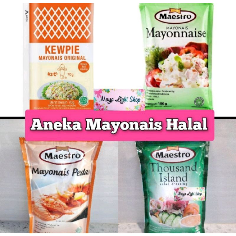 Jual Mayones maestro 100gr mayonnaise saus salad plain topping mentai ...