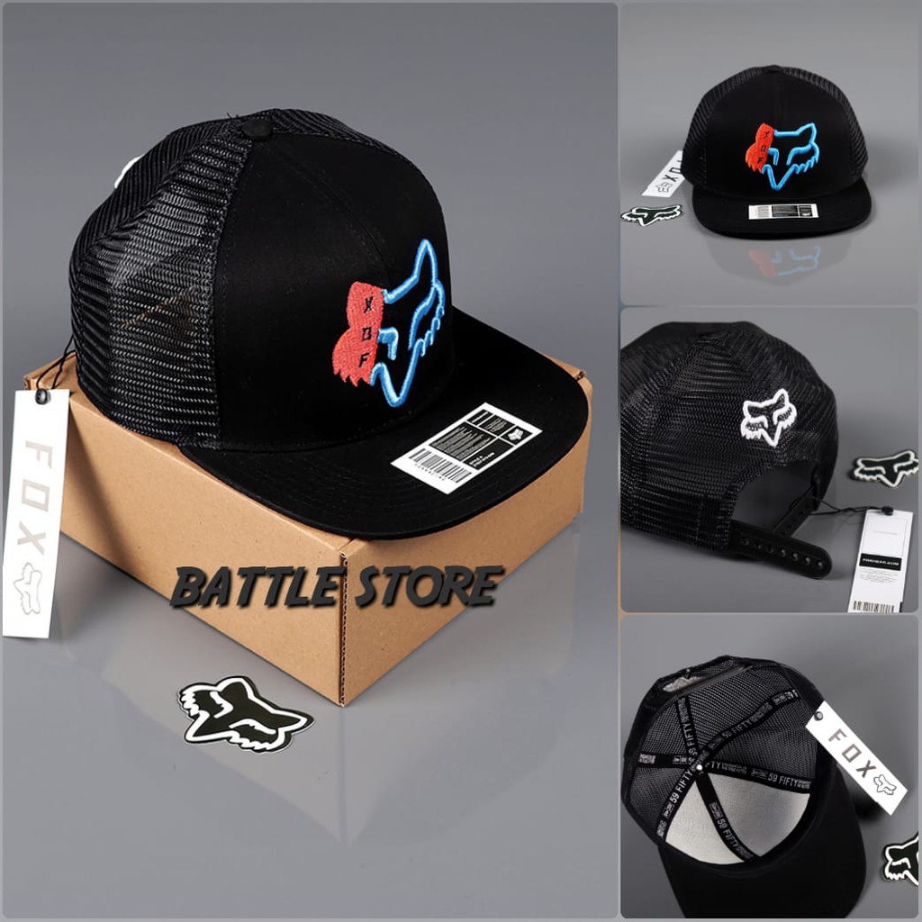 Jual TOPI SNAPBACK JARING FOX / TRUCKER MOTOCROSS /HATS TRAIL MX ...
