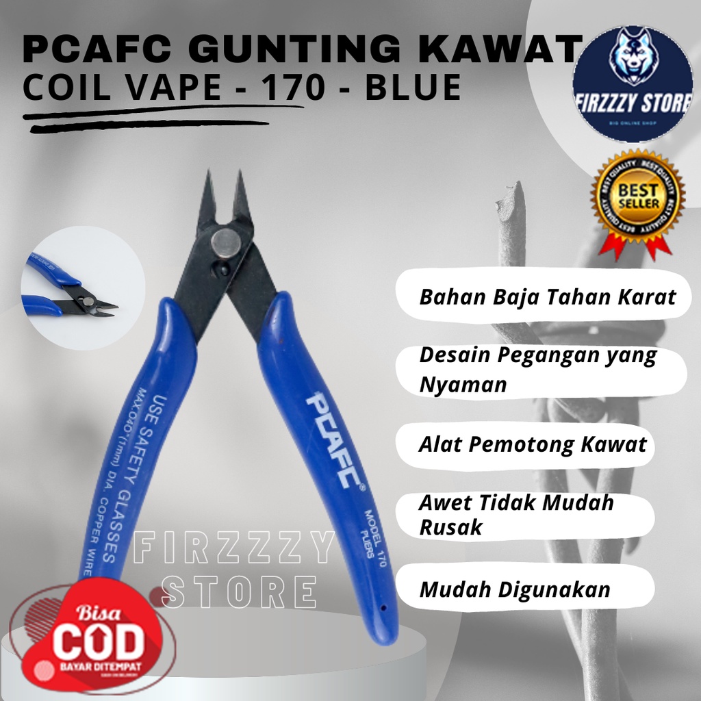 Jual PCAFC Gunting Kawat Coil Vape - 170 - Blue | Shopee Indonesia