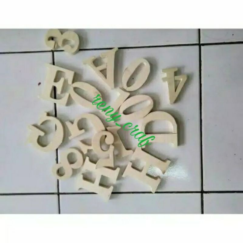 Jual Huruf kayu timbul ukuran 11 - 13 cm Huruf Nomor Rumah | Shopee ...