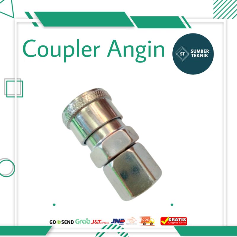 Jual Sambungan Kompresor Angin Quick Coupler SF 20 1/4 Inch | Shopee ...