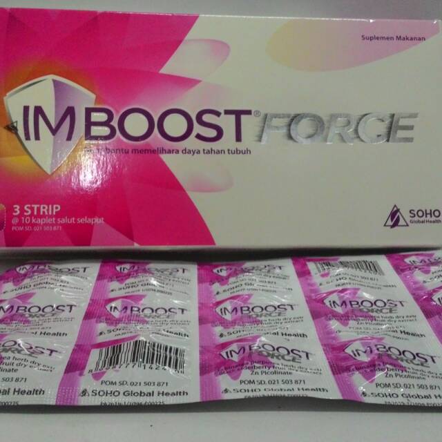 Jual Imboost force caps 1 strip isi 10 kaplet vitamin untuk ...