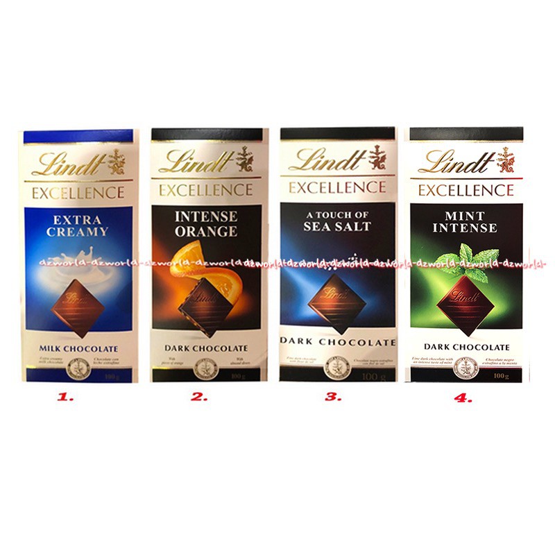 Jual Lindt Excellence 100gr Extra Creamy Intense Orange A Touch Of Sea ...