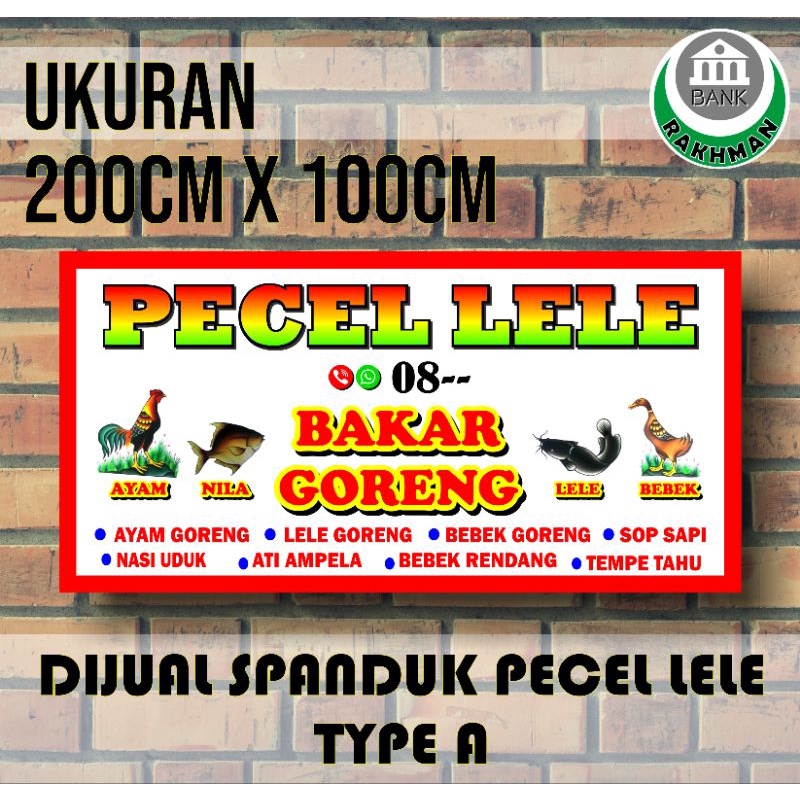 Jual SPANDUK PECEL LELE BAHAN KAIN TUWIL CANVAS HARGA per 1 1/2 meter ...