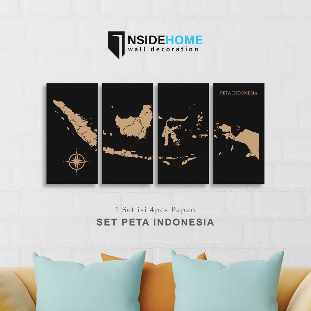 Jual iHome.id - [1 SET] Gambar Dinding Aesthetic Wall Decor Peta ...
