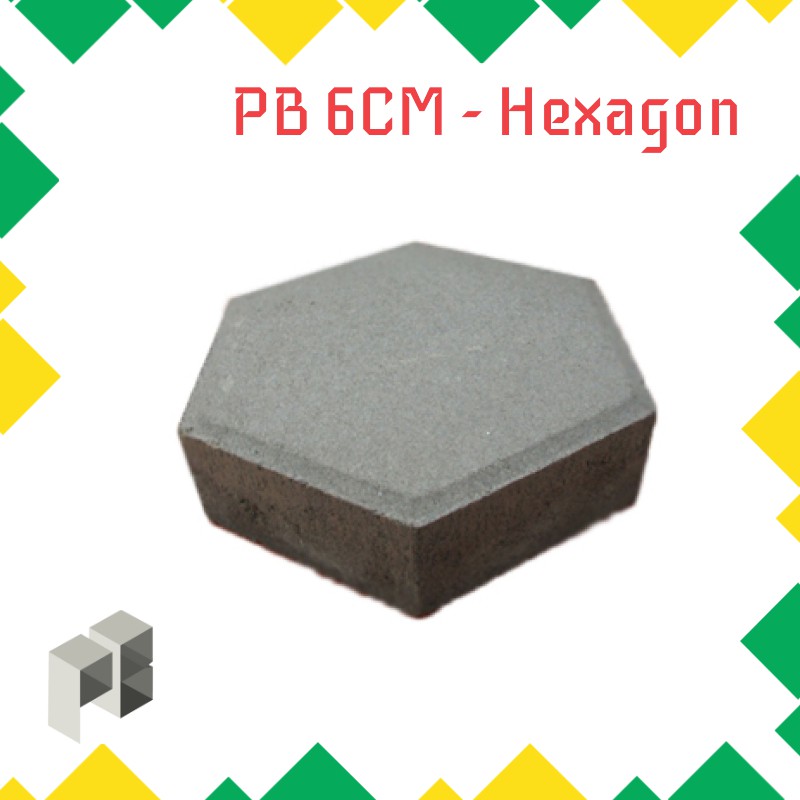 Jual Paving Block 6 CM - Hexagon - KW (Harga Per m2) | Shopee Indonesia