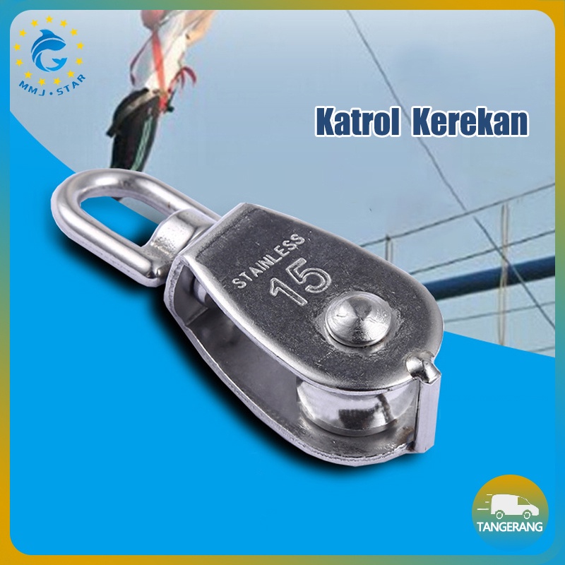 Jual 【Stainless】Serbaguna Swivel Pulley/Katrol Kerekan Mini/Katrol ...