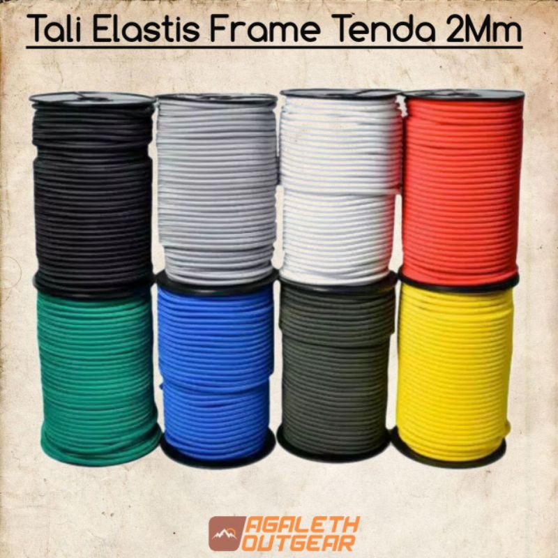 Jual Tali Elastis Frame Tenda 2Mm 10m | Shopee Indonesia