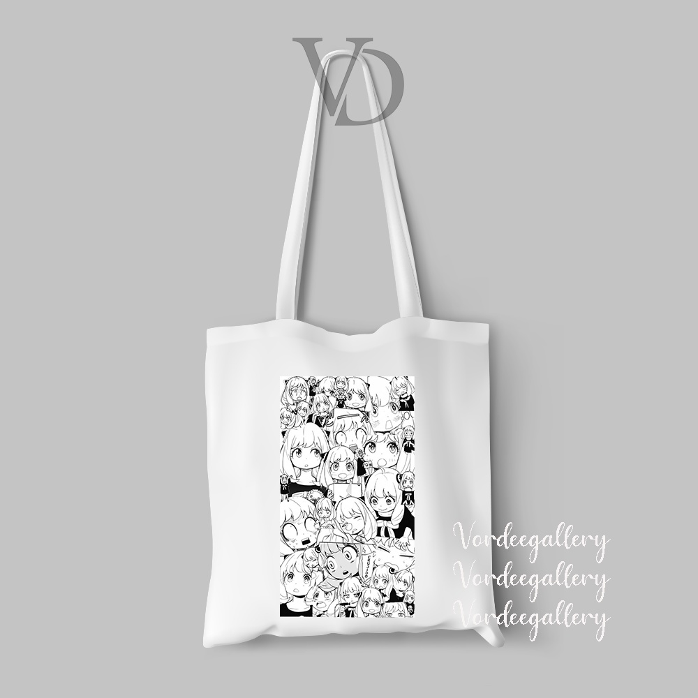 Jual tote bag chibi spy x family / totebag anya anime jepang / animasi ...