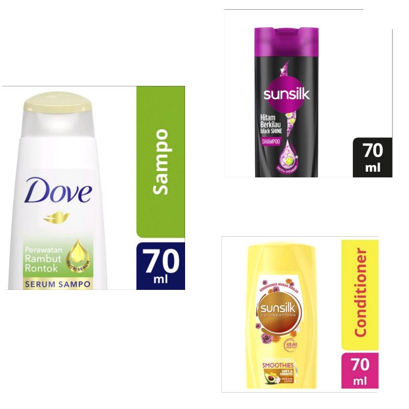 Jual SHAMPOO DAN CONDITIONER 70 ML MURAH!!! | Shopee Indonesia