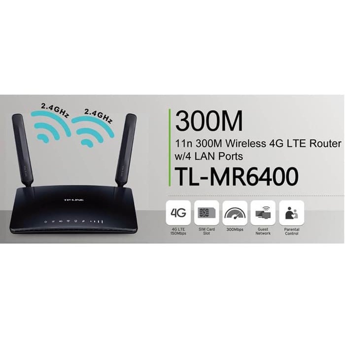 Jual TP-Link SIM Card GSM 3G/4G Router - TPLINK TL-MR6400 | Shopee ...