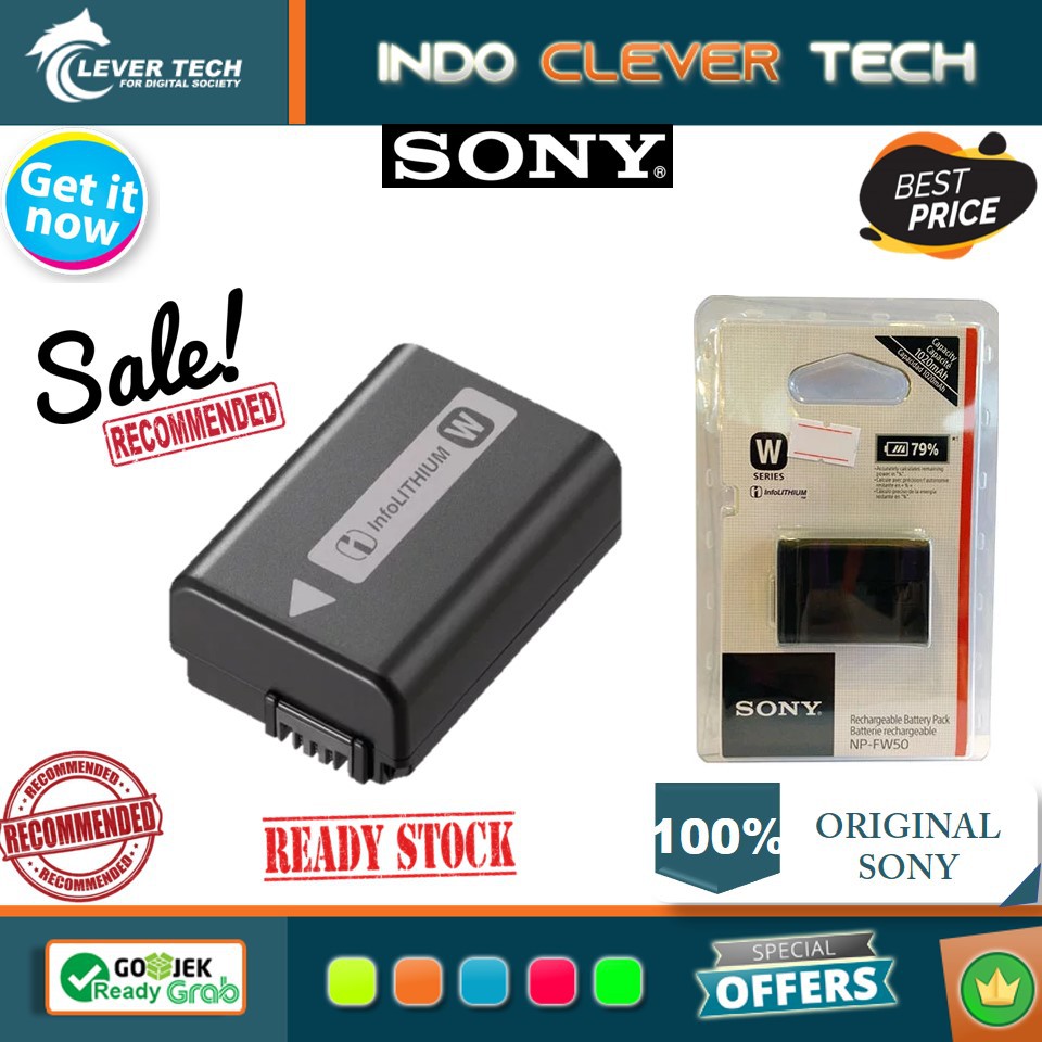 Jual Battery Sony NP-FW50 for NEX5/NEX5N/NEX5R/NEX-6/NEXC3/NEXF3/NEX-3N ...