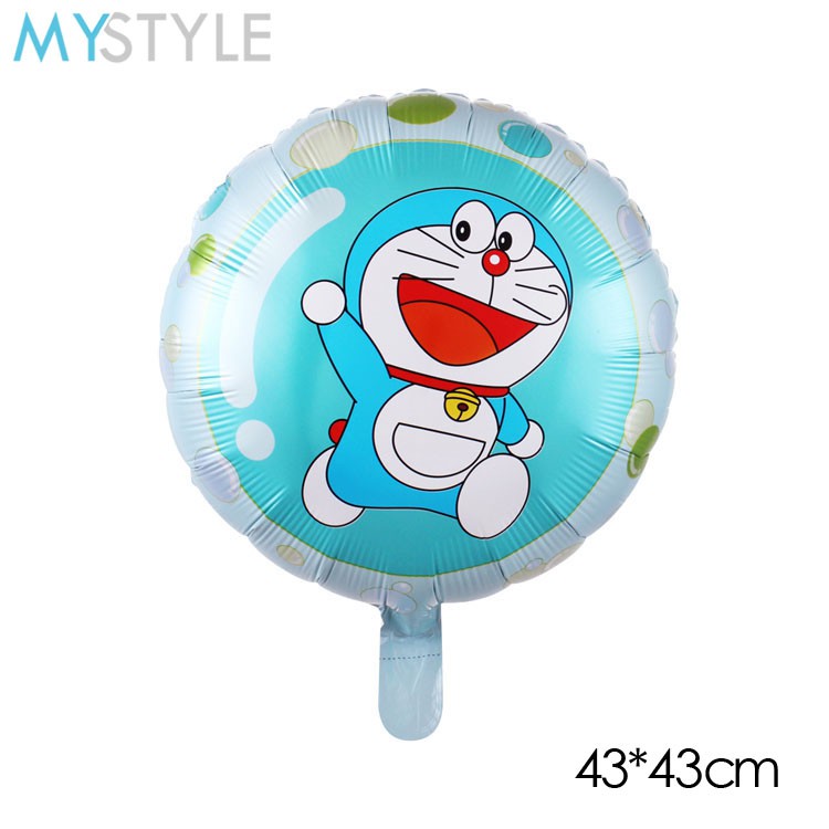 Jual BALON FOIL TEMA DORAEMON BULAT JUMBO TONGKAT MINI BALON HAPPY ...
