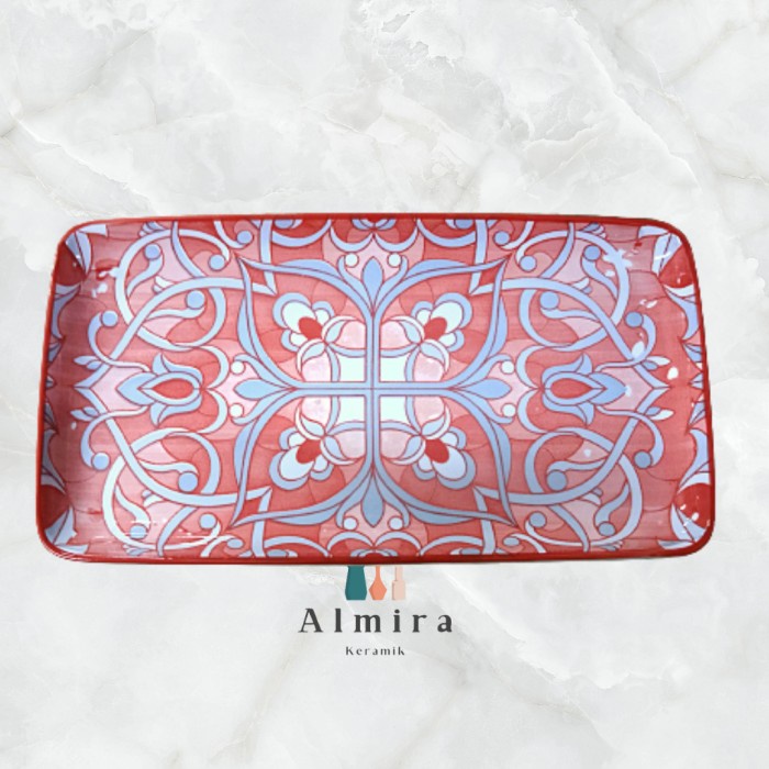 Jual Bohemian Recta Plate| Piring Persegi Panjang Keramik 9 Inch - Kode ...