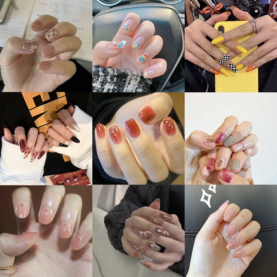 Jual （Cuci gudang) 22pcs/set Stiker Kuku Kaki Motif kirim random beli 2 ...