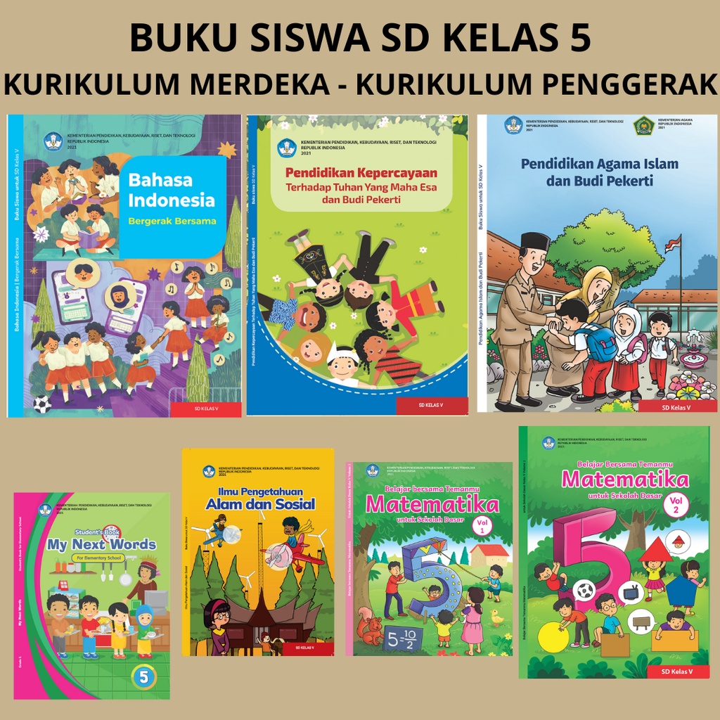 Jual BUKU SISWA KURIKULUM MERDEKA - KURIKULUM PENGGERAK UNTUK SD KELAS 5 | Shopee Indonesia