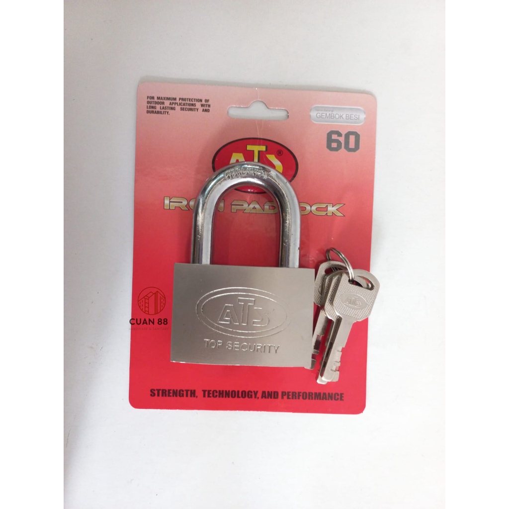 Jual Gembok ATS / GemboK 30 40 50 60 Panjang Pendek / Gembok Pagar ...
