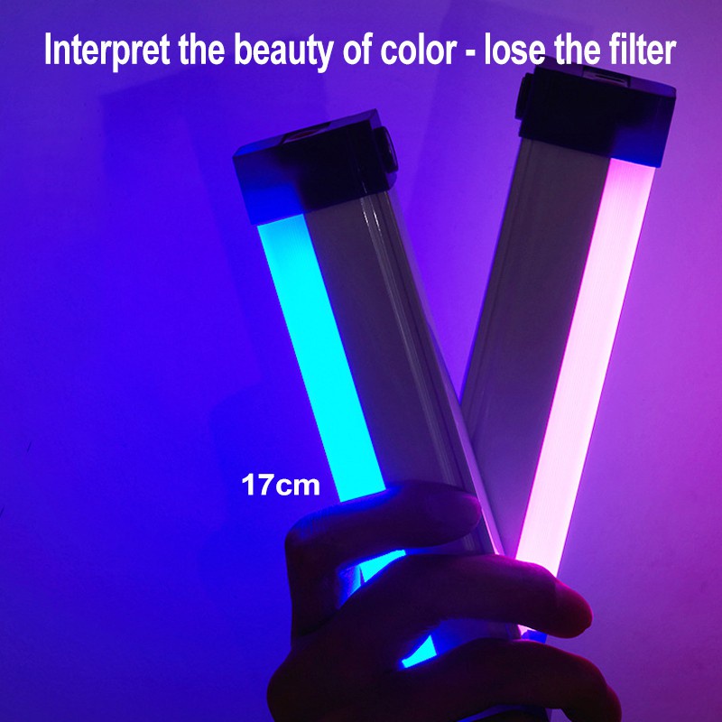 Jual Chargeable Handheld LED Video Light Stick Photography Light RGB ...