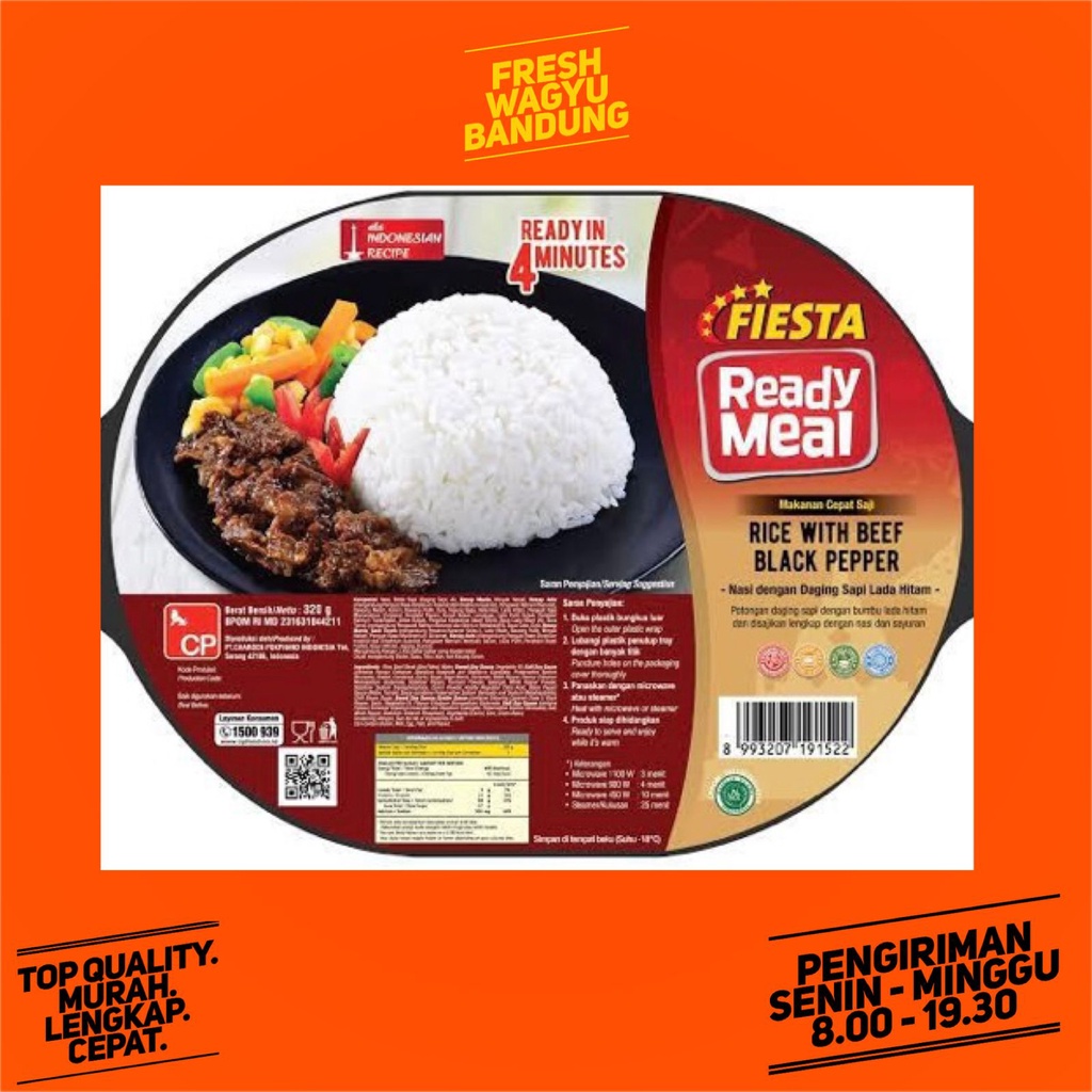 Jual FIESTA READY MEAL NASI SAPI LADA HITAM Rice With Beef Blackpepper ...