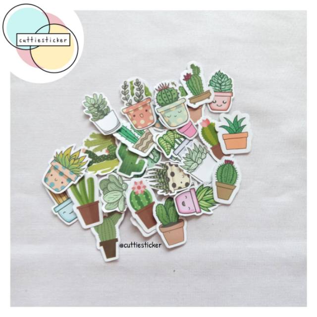 Jual Sticker Kaktus | Cactus Aesthetic | Sticker Bullet Journal ...