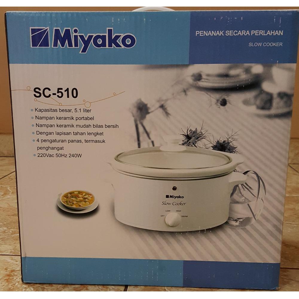 Jual MIYAKO Slow Cooker Pemasak Lambat SC 510 | Shopee Indonesia