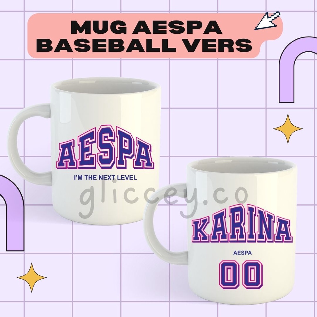 Jual MUG AESPA BASEBALL NAME || MUG AESPA | Shopee Indonesia