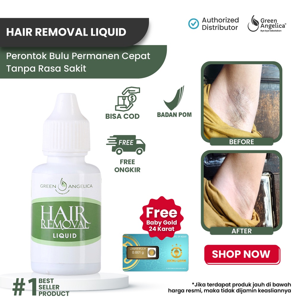 Jual Green Angelica Hair Removal Perontok Bulu - Perontok Bulu kaki ...