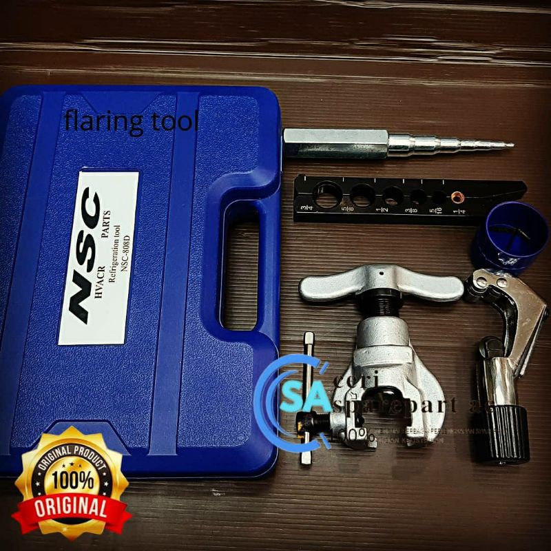 Jual FLARING tool ct 808 plus reamer cutter dan swaging box | Shopee ...