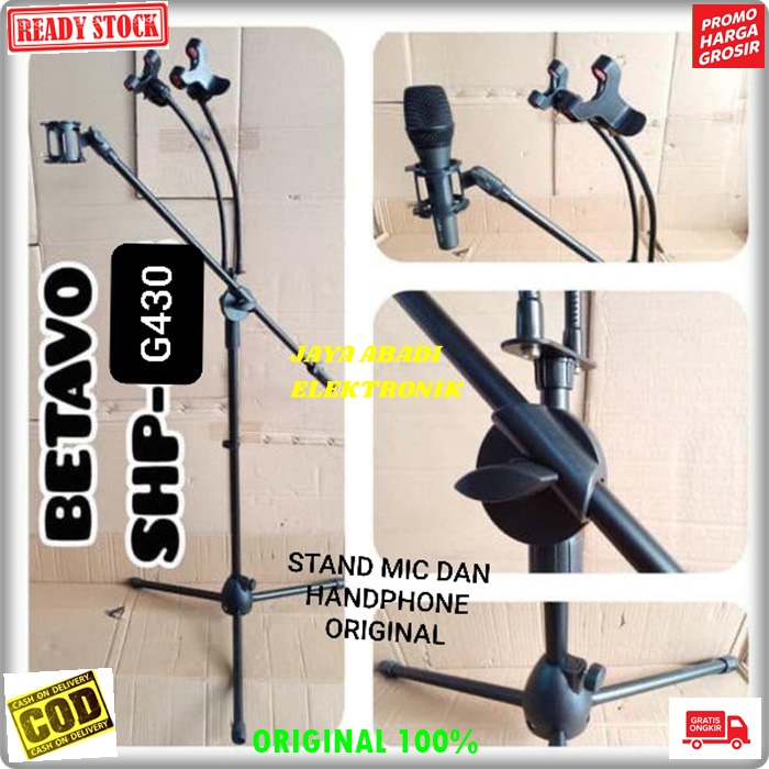 Jual G430 ORI STAND MIC BESI 1.7 METER 3 CABANG 3IN1 KAKI TIGA HOLDER MIK MIKROPON MICROPHONE ...