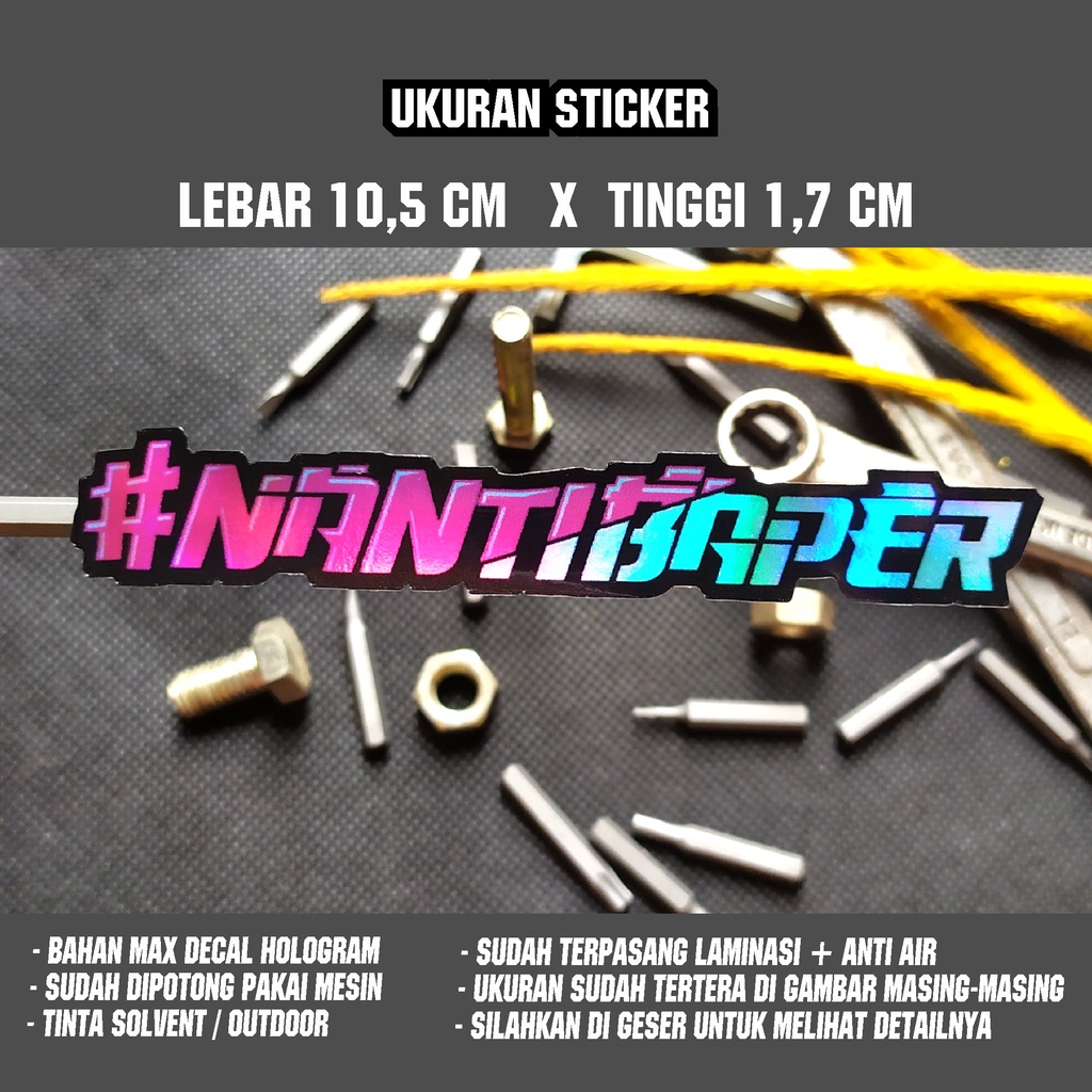 Jual sticker kata kata / sticker hitz / sticker viral / sticker bengkel ...