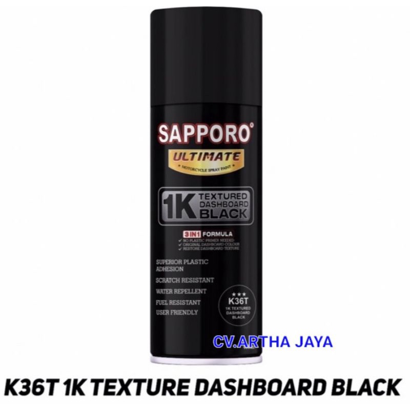 Jual SAPPORO ULTIMATE DASHBOARD BLACK HITAM TEXTURED 1K K36T 400ml | Shopee Indonesia