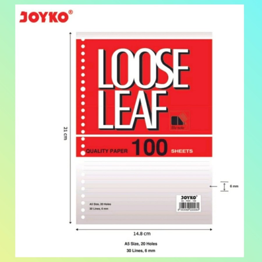 Jual Joyko B5-7026 100S Loose Leaf / Isi Kertas File / Binder / 100 Lembar | Shopee Indonesia