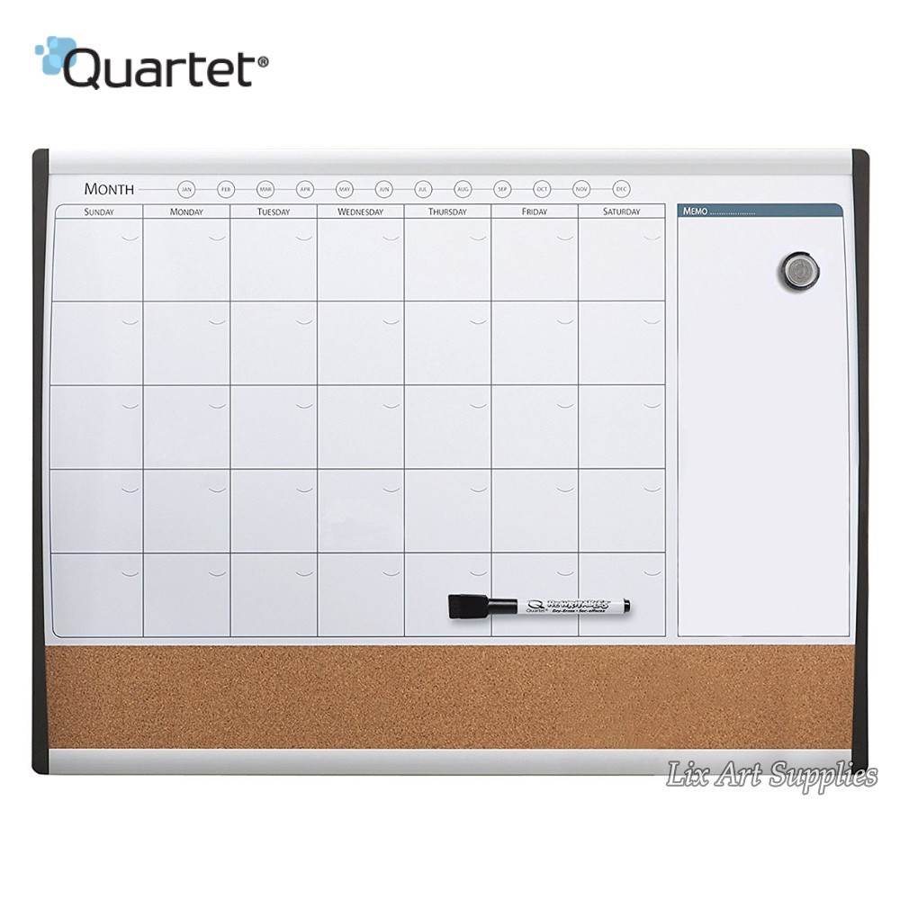 Jual QUARTET Arc Frame Combination Planner Board 43 x 58 cm (Whiteboard ...