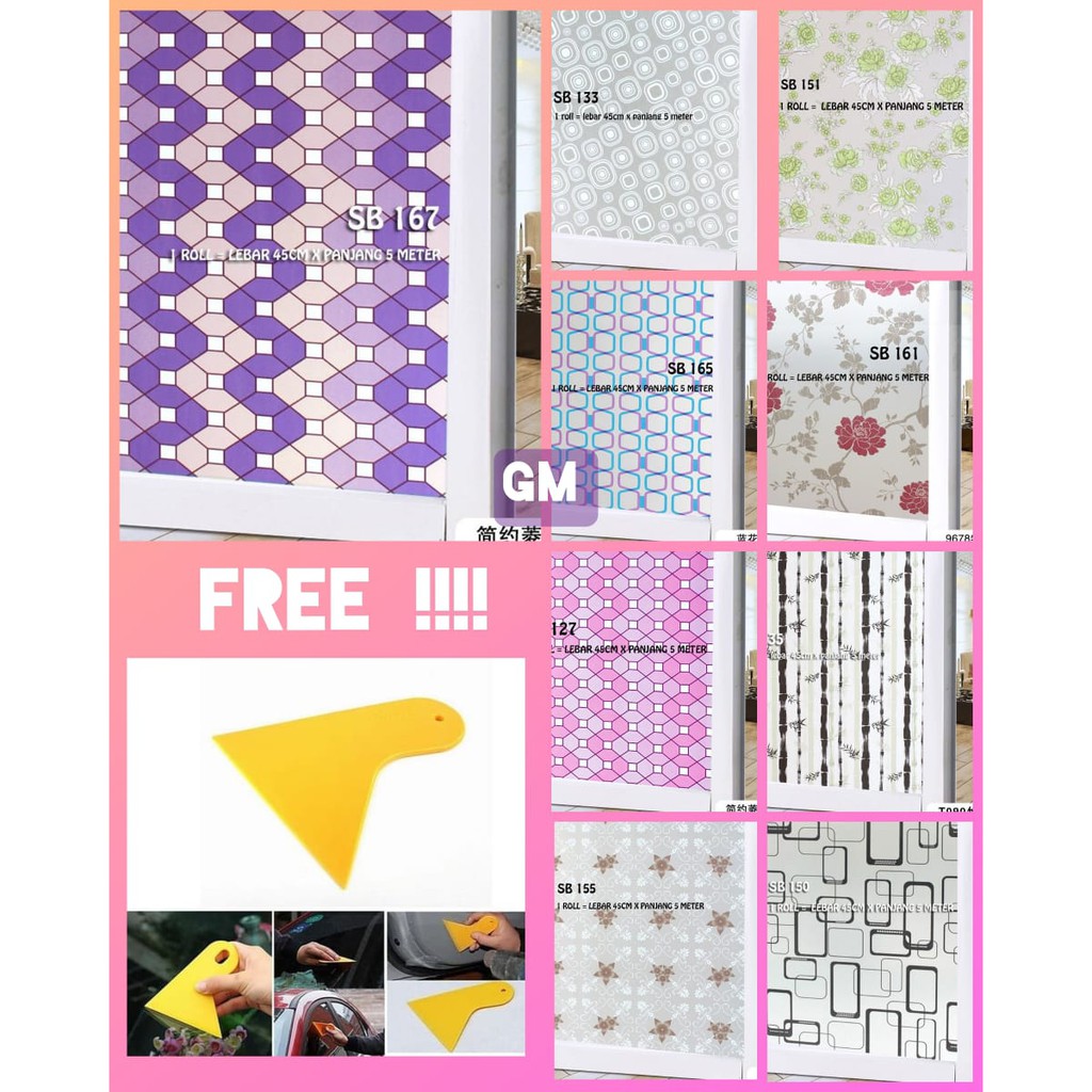 Jual V2- WALLSTIKER KACA STIKER JENDELA KACA STIKER KACA BUNGA STICKER ...