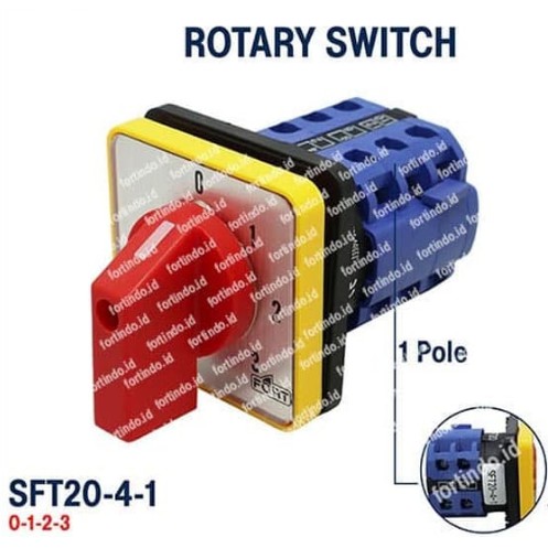 Jual Rotary Switch SFT20-4-1 SA16 0-1-2-3 1P MERK FORT Selector Saklar ...