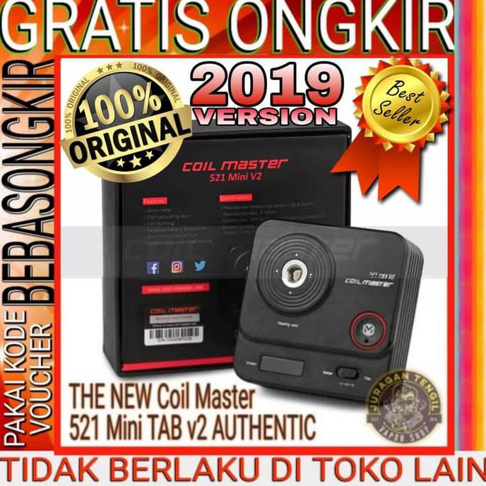 Jual 100% AUTHENTIC Coil Master 521 Tab Mini Ohm Meter Bawaan diy kit ...