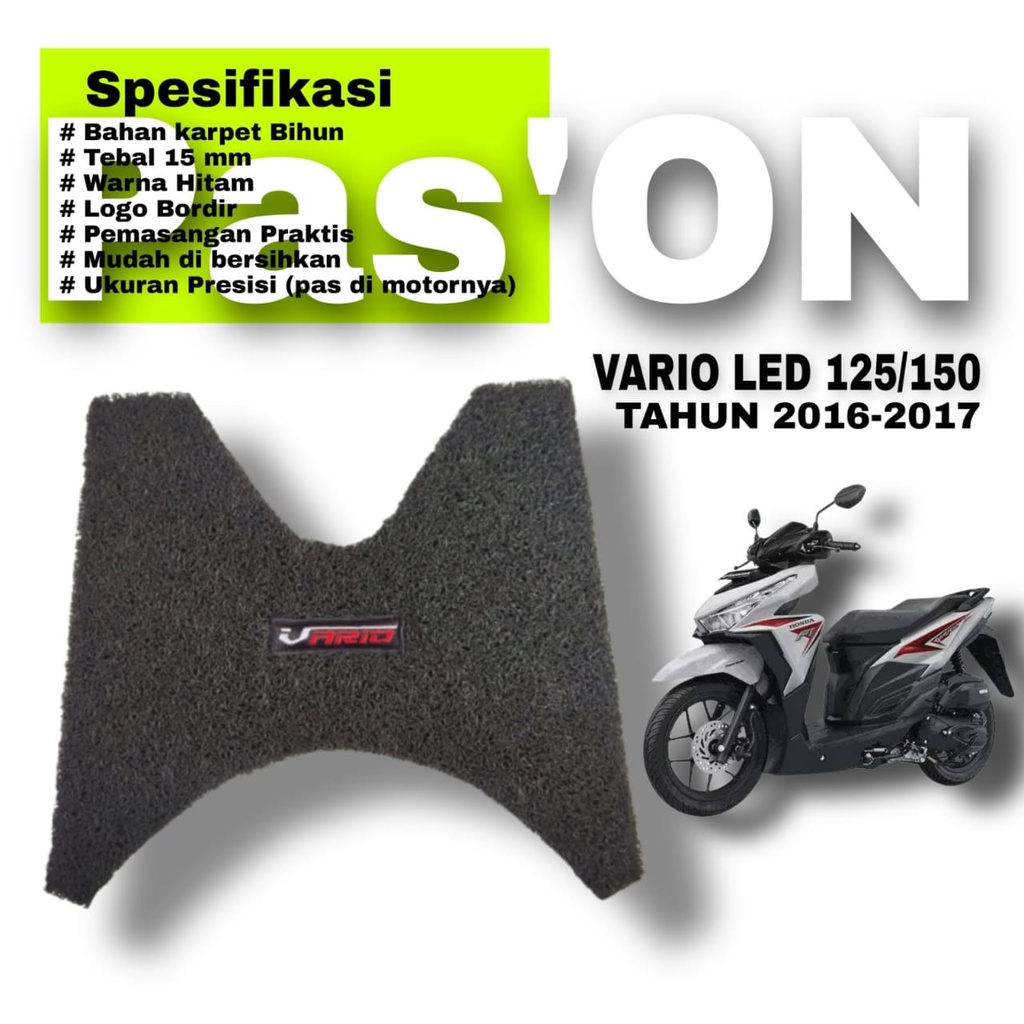 Jual karpet motor vario LED 125/150 2016-2017/karpet bihun/karpet mie ...